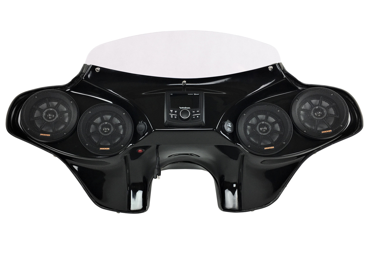 Yamaha Raider Batwing Fairing with Speakers and Stereo System | Vector ...