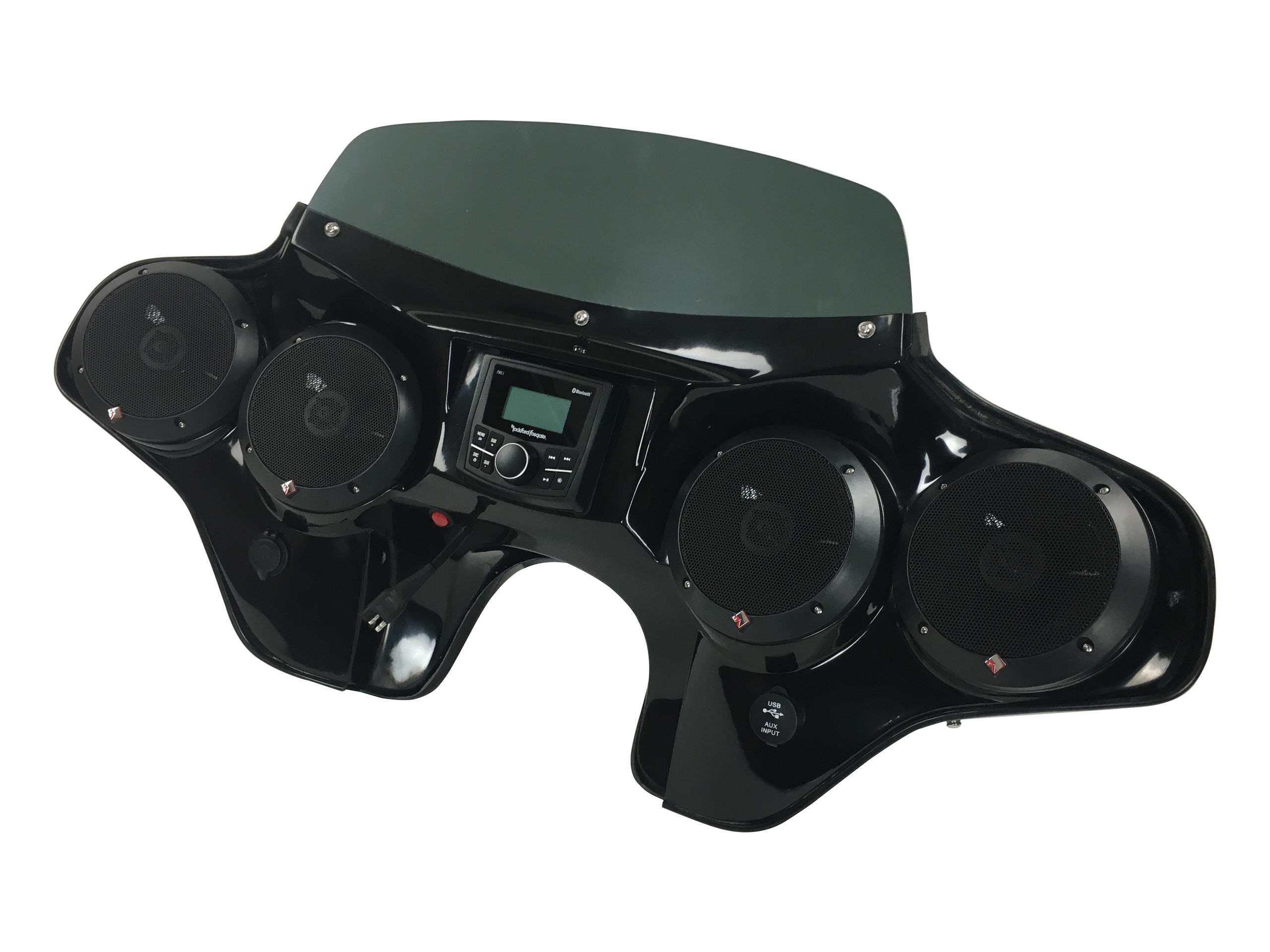 2015 to Present Indian Scout Batwing Fairing with Speakers and Stereo ...