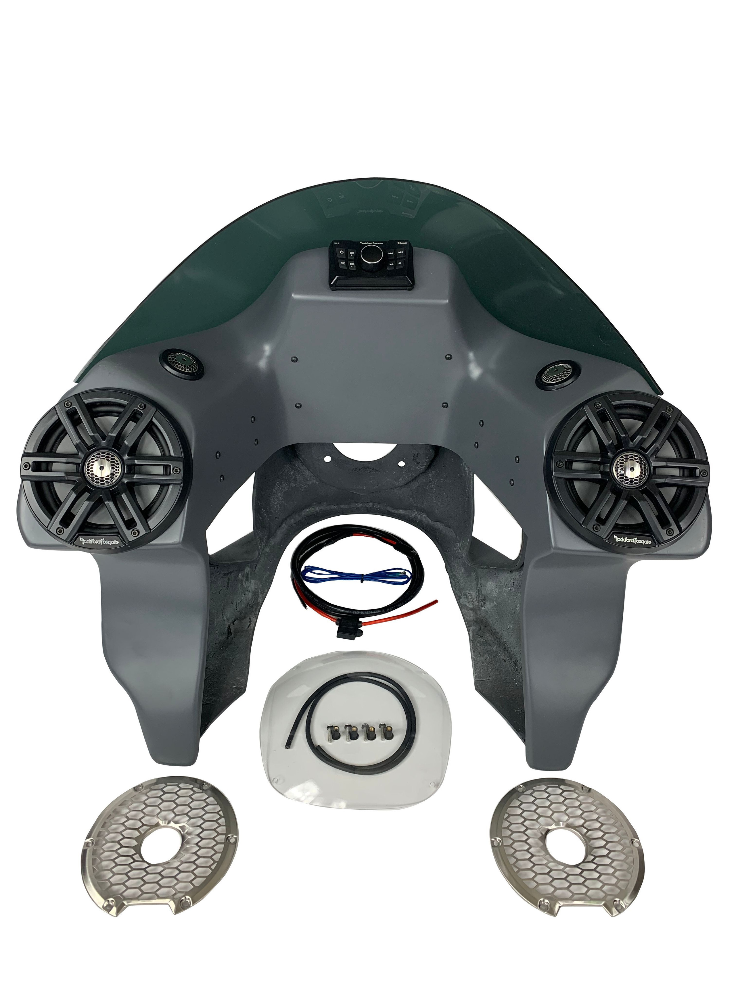 Harley FXR FXRT Style Fairing With Speakers and Stereo System