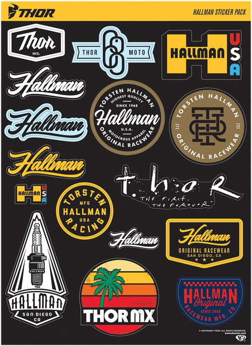 Thor Decal Sheet - Hallman - S20 - Each - MX Gear
