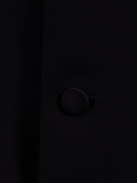 Ex Hire Black Prince Edward Jacket Herringbone Wool - Tweedmans