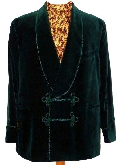 Green Velvet Smoking Jacket - Flashback Friday - Tweedmans