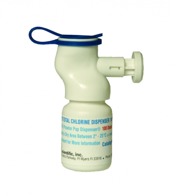DPD Chlorine Reagent Powder Pop Dispenser, 1000 Tests, 10 Ml, 5 dispensers