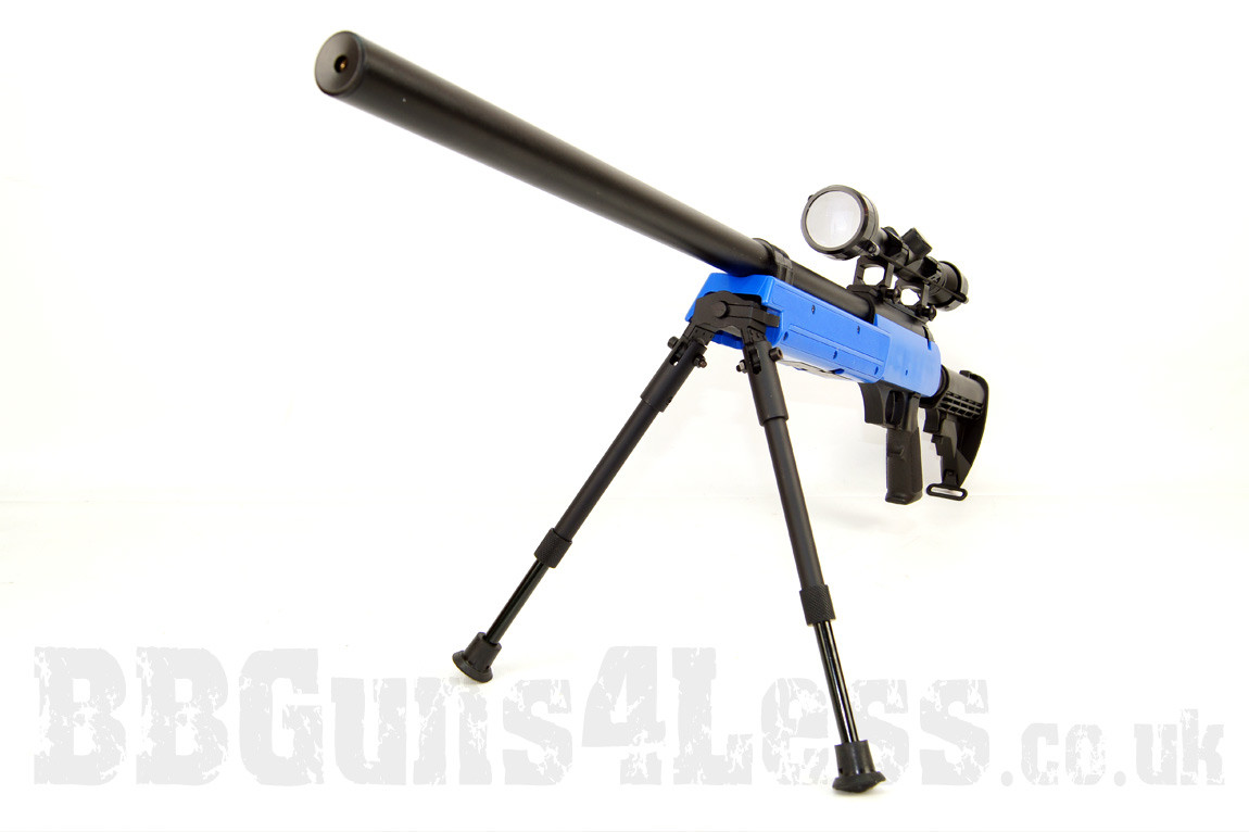 Well MB06 BB gun Airsoft Sniper rifle in blue - bbgunsuk.co.uk