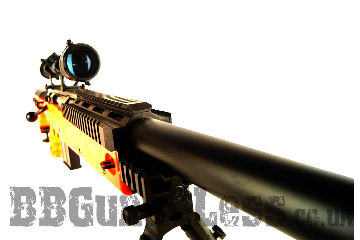 Well MB4406 Airsoft Spring Sniper Rifle in Orange - bbgunsuk.co.uk