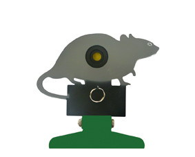 Free standing knockdown rat metal target - bbgunsuk.co.uk