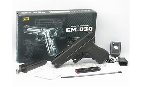 Cyma CM030 Electric Airsoft Pistol AEP in black - bbgunsuk.co.uk