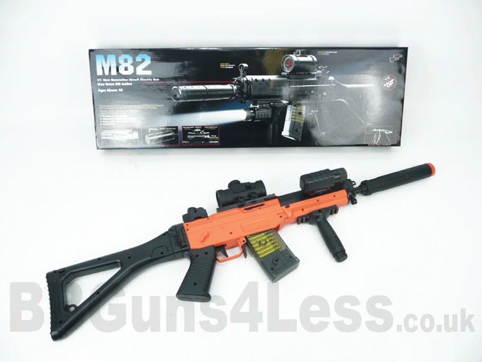 Double Eagle M82 Electric BB Gun in blue - bbgunsuk.co.uk