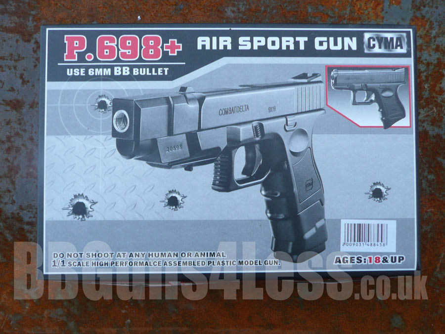 Cyma P698+ Spring Pistol In Blue - bbgunsuk.co.uk