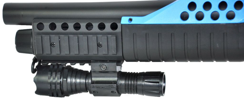 AGM M180-C2 Pump Action Shot Gun with Tactical Stock in Blue - bbgunsuk ...