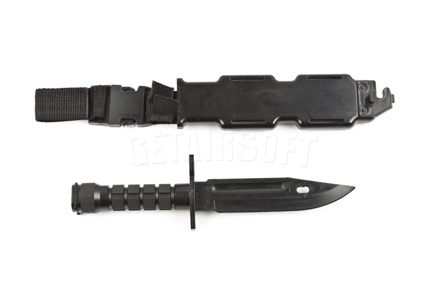 T&D Bayonet Plastic Training Knife in Black - bbgunsuk.co.uk