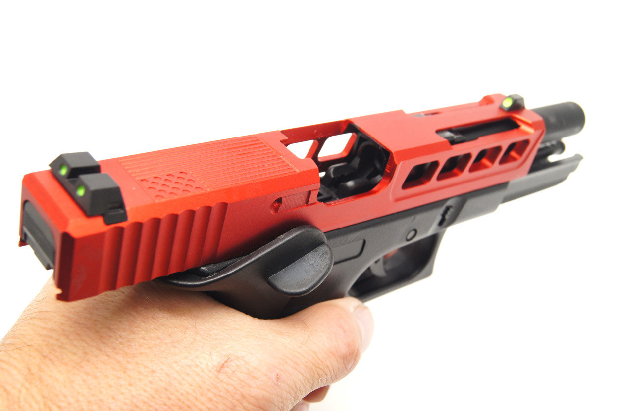 Army Armament R17-K Aluminum Slide Pistol in Red - bbgunsuk.co.uk