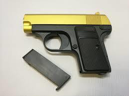 Galaxy G1 Metal Spring Pistol BB Gun in Gold - bbgunsuk.co.uk