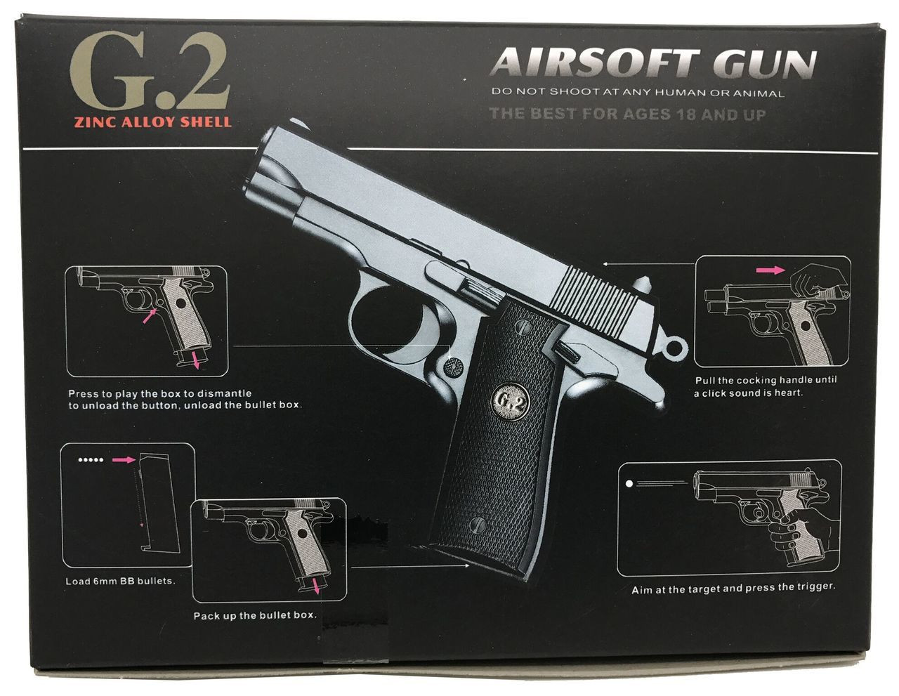 Galaxy G2 metal airsoft gun in Gold - bbgunsuk.co.uk