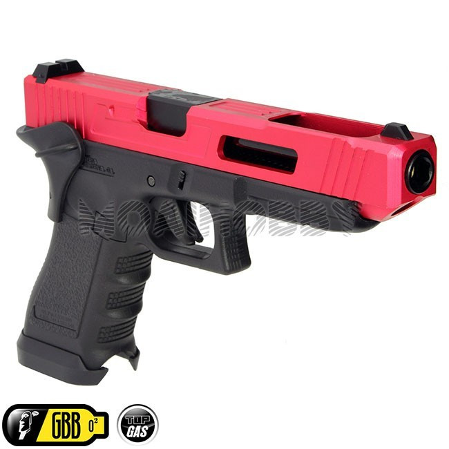 Army Armament R34-Z Custom Aluminum Slide in Red - bbgunsuk.co.uk