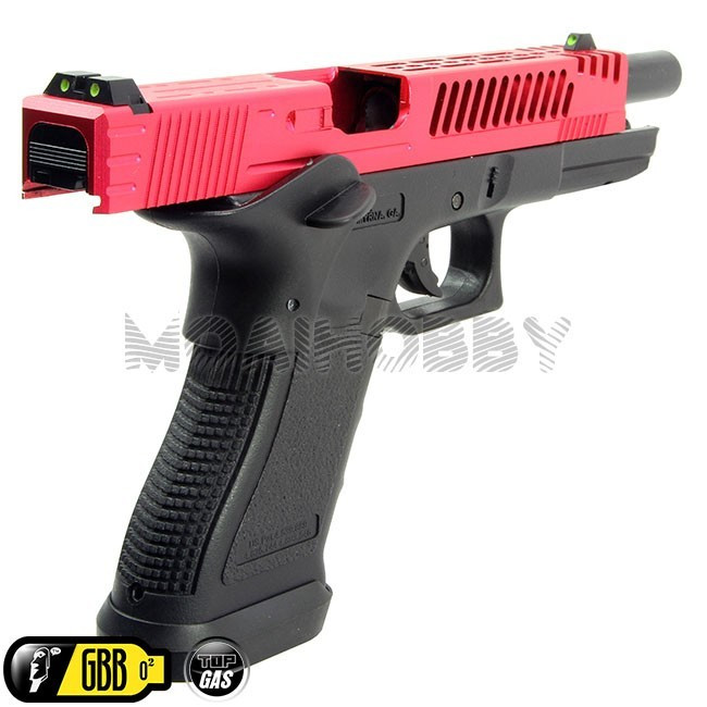 Army Armament R34-D Custom CNC Aluminum Slide in Red - bbgunsuk.co.uk