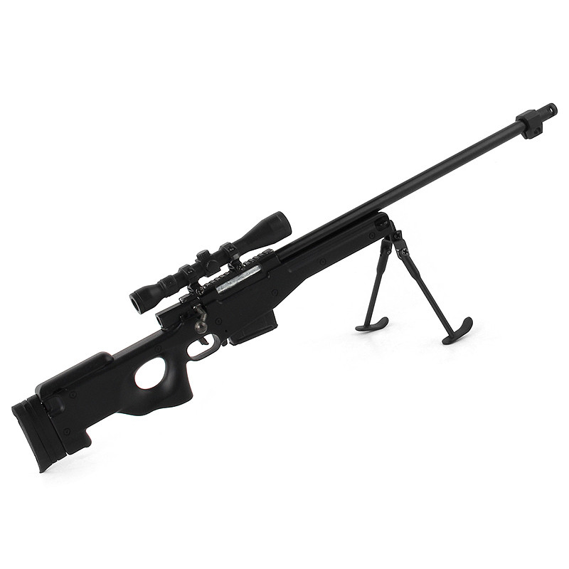L96A1 AWM Metal Die Cast Mini Sniper rifle 3:1 scale in Black ...