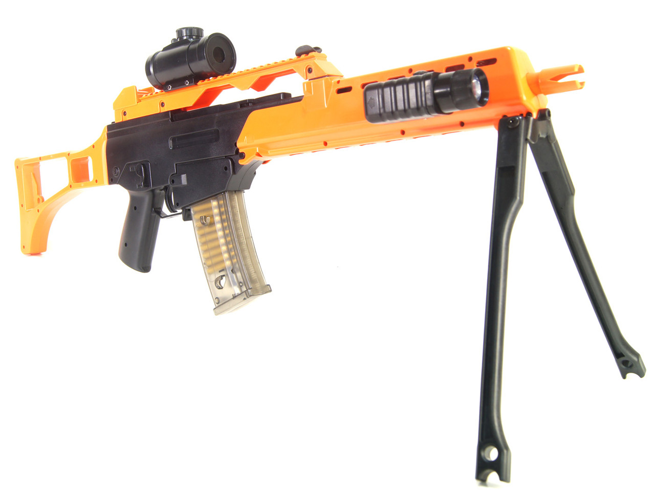 Double Eagle M41K G36 replica sniper rifle with folding stock and bipod ...