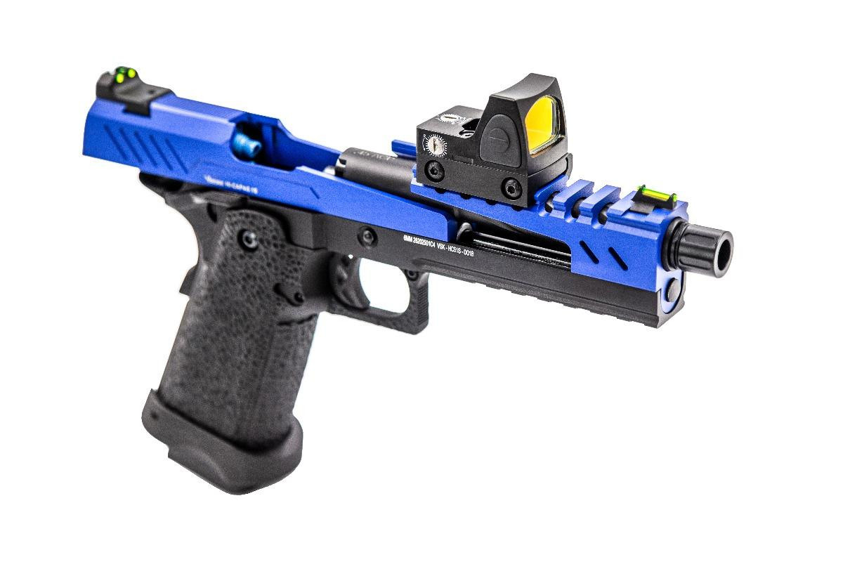 Vorsk HI CAPA 5.1 Split Slide GBB Airsoft Pistol in Blue with Sight ...