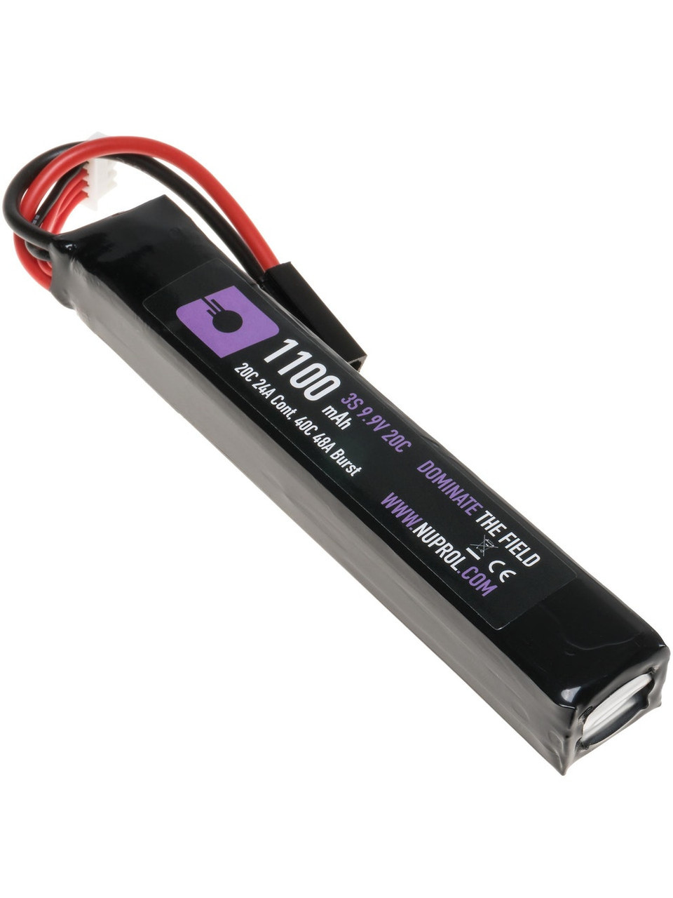 NUPROL 9.9v 1100mAh 20C LiFe Slim Stick Battery - bbgunsuk.co.uk