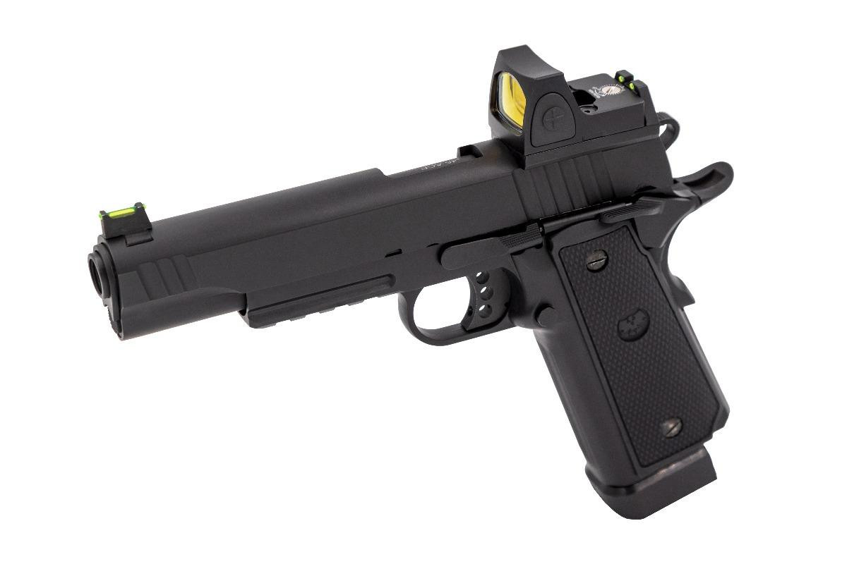 Raven Hi-Capa R14 Gas Pistol inc Rails & BDS Sight in Black - bbgunsuk ...