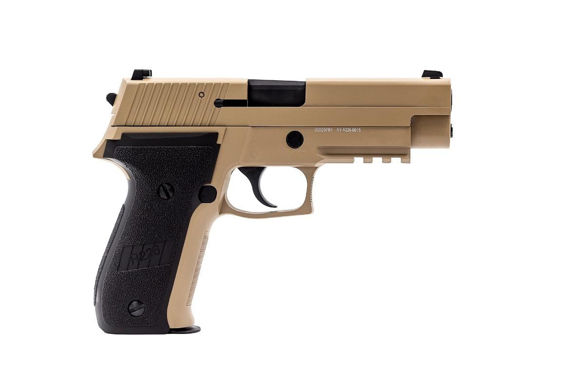 Raven R226 Gas Blowback pistol with Rail in Desert Tan - bbgunsuk.co.uk
