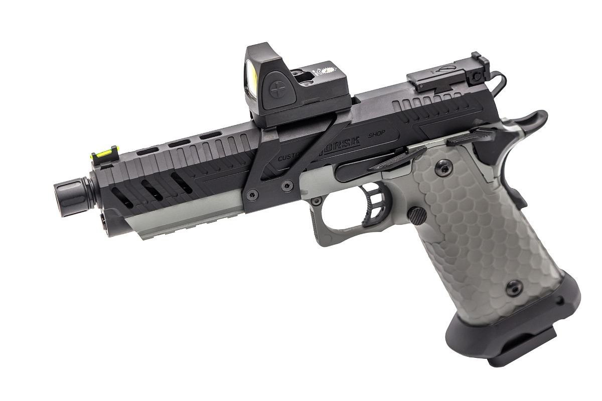Vorsk CS Hi Capa Vengeance 5.1 GBB Pistol in Grey/Black Inc BDS Sight