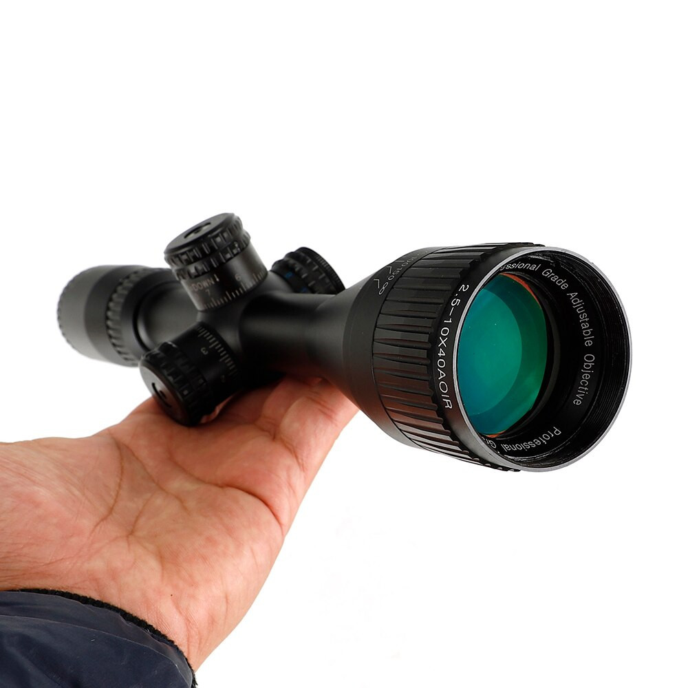 Skirmish Tactical Mil-dot LR 2.5-12.5X40 IR rifle scope - bbgunsuk.co.uk