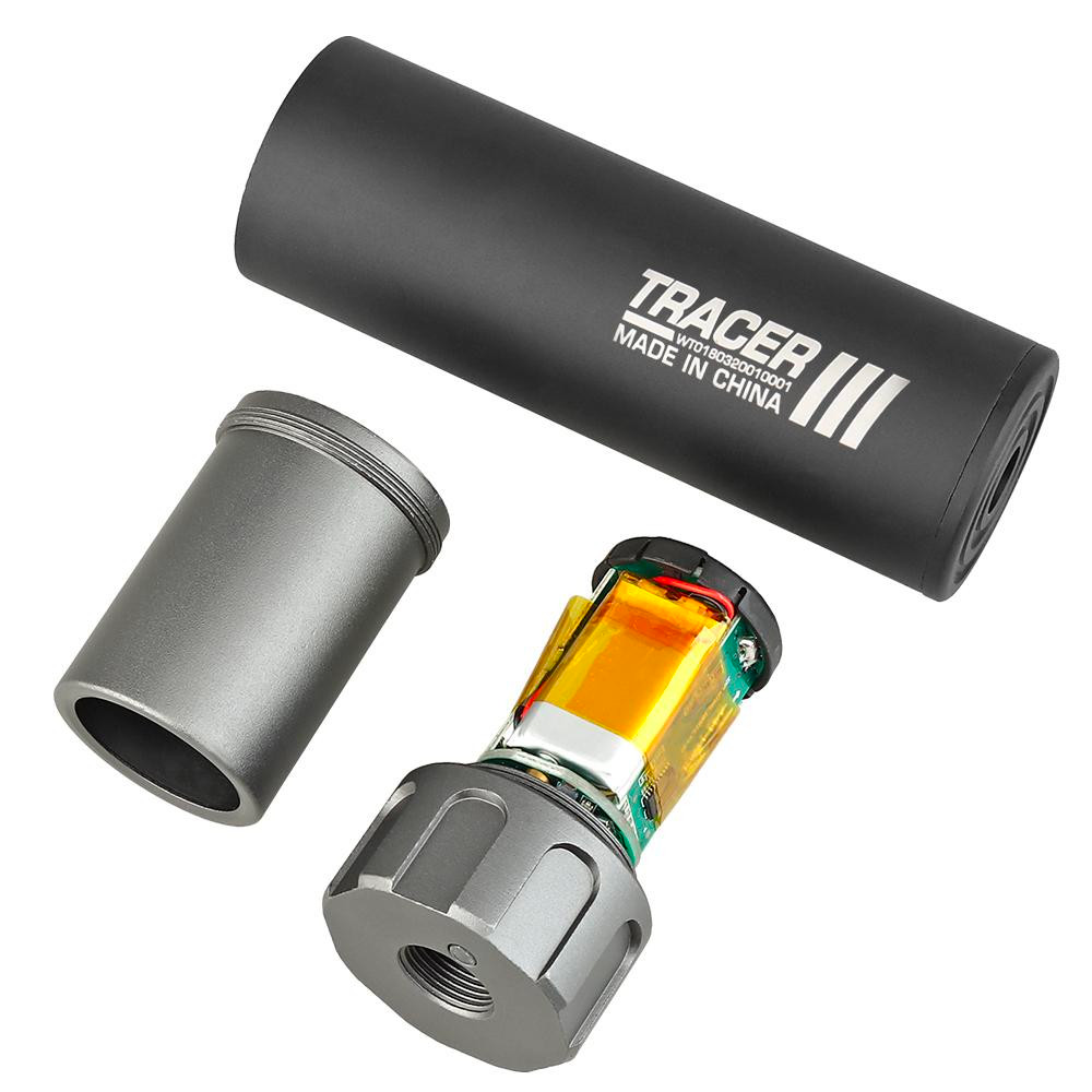 Nuprol Airsoft 5.2" Airsoft Tracer Unit (14mm CCW) (Black) - bbgunsuk.co.uk