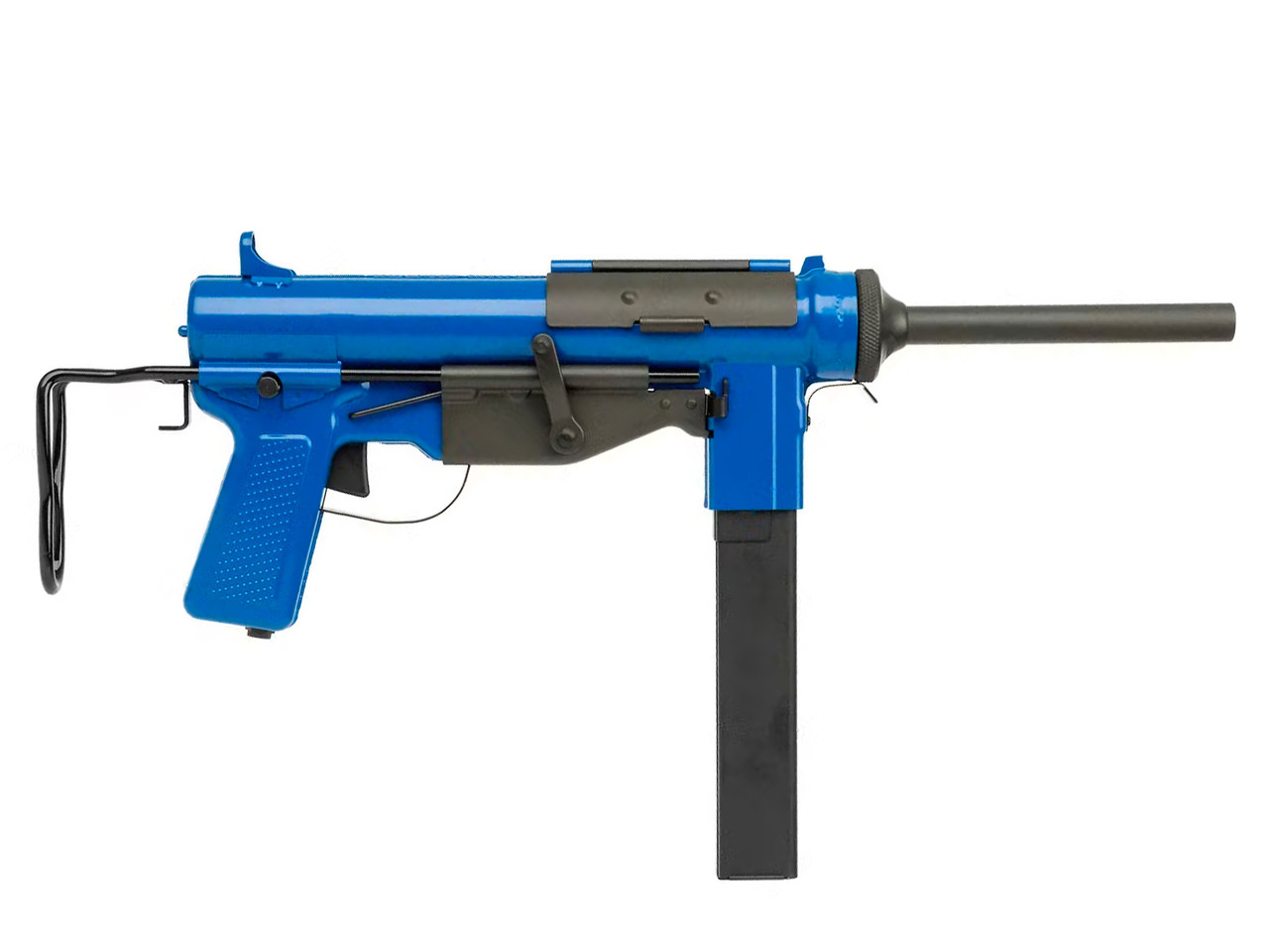 Snow Wolf M3A1 Full Metal Airsoft Grease Gun in Blue - bbgunsuk.co.uk