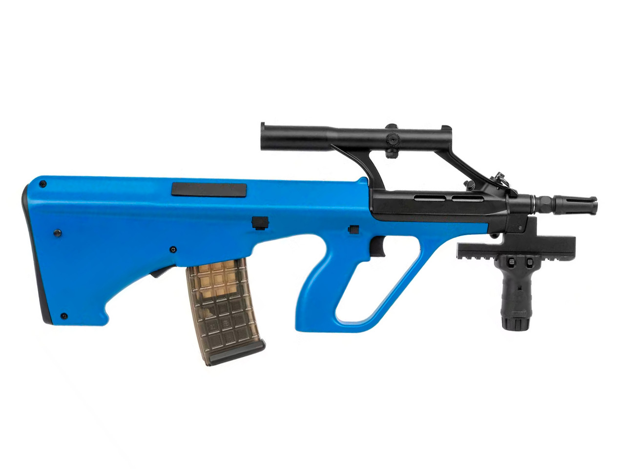 Snow Wolf AUG Para Bullpup Replica in Blue with Scope (TA) - bbgunsuk.co.uk