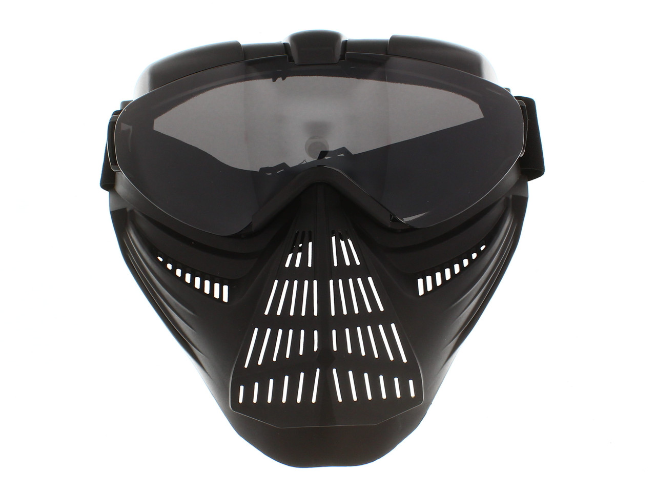Airsoft Full Face Mask K04 with Plastic Lens In Black - bbgunsuk.co.uk