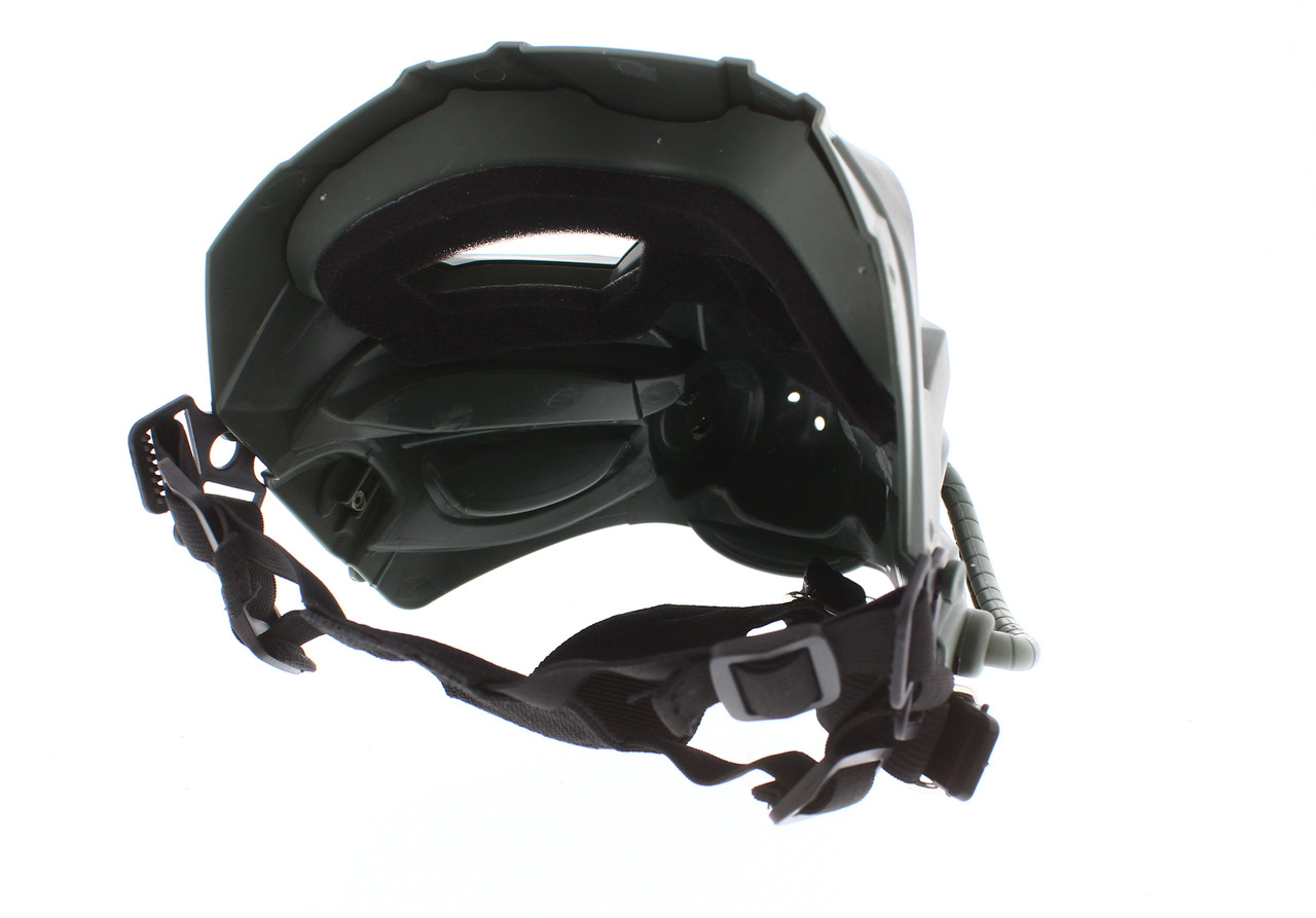 Airsoft Full Face Mask ZL3 in Green with Clear Lens - bbgunsuk.co.uk