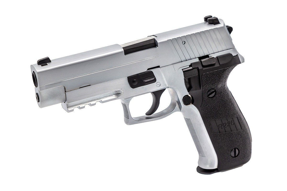 Raven R226 Silver Rail Gas Blowback Handgun - bbgunsuk.co.uk