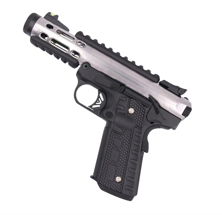 WE Tech 1911 GBB GALAXY Series Pistol in Black & Silver - bbgunsuk.co.uk