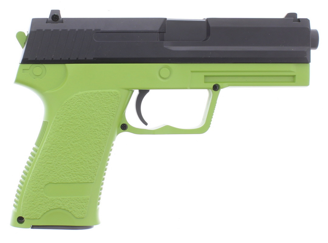 Vigor V23 USP Full Metal pistol inc Tactical Rail in Green - bbgunsuk.co.uk