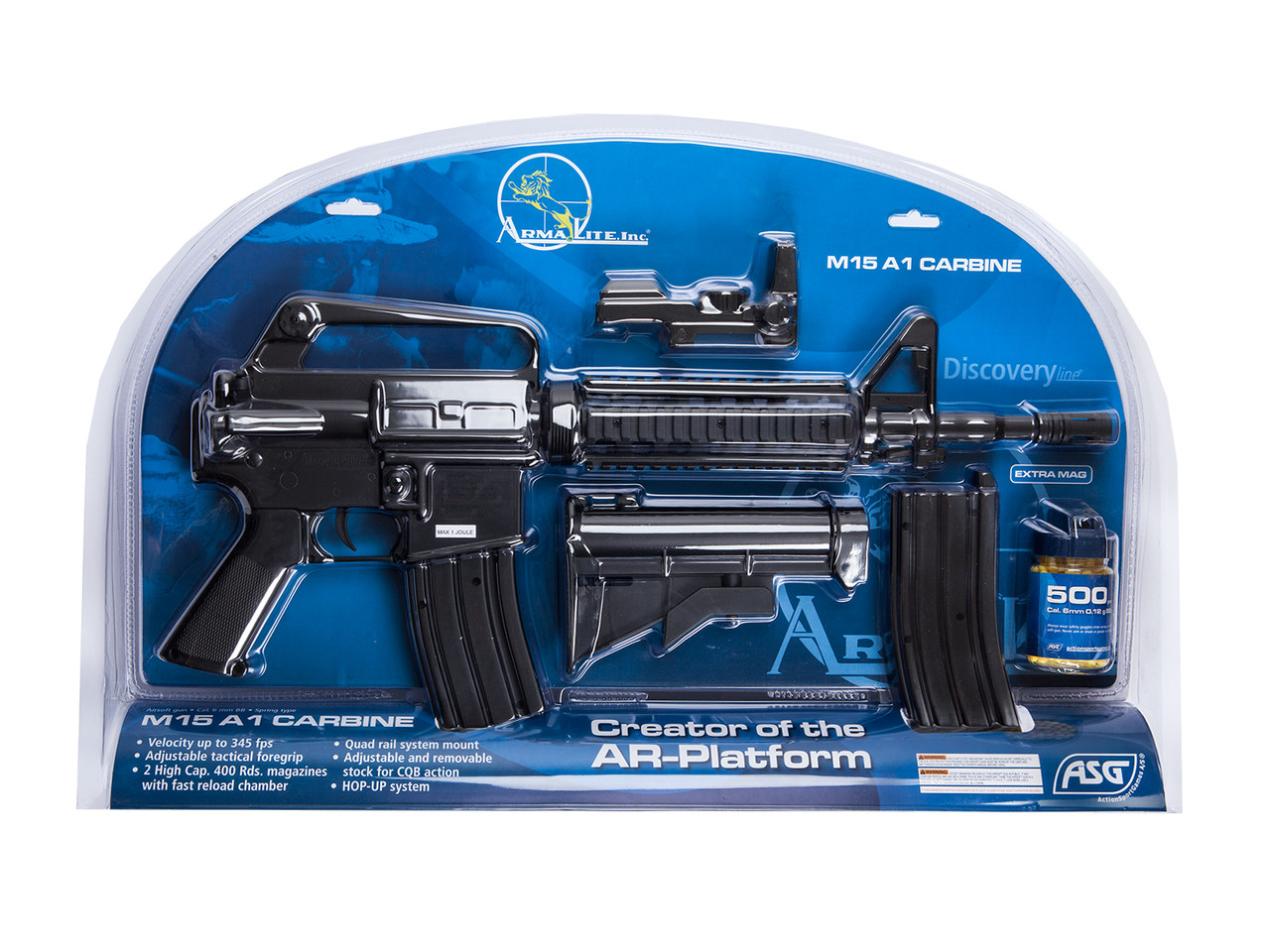 ASG Armalite Armalite M15 A1 Spring Powered Airsoft Rifle in Tactical ...
