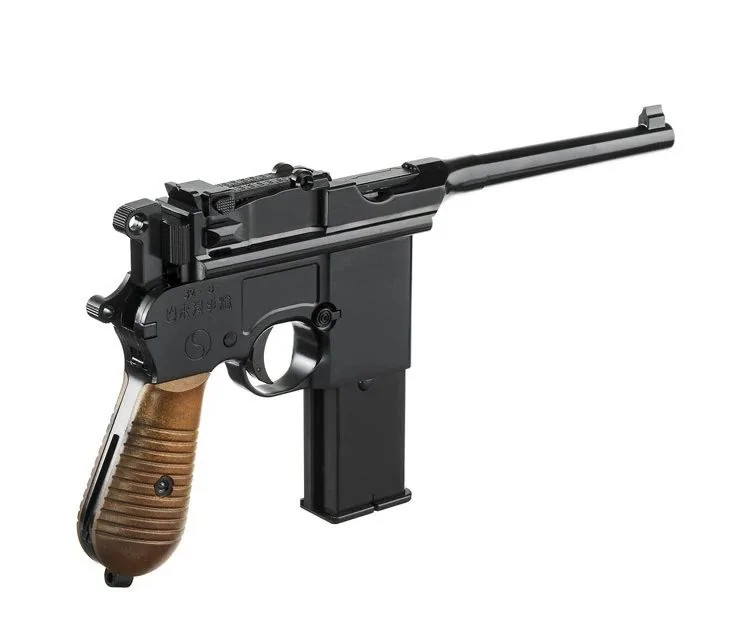 WE Tech M712 Broomhandle Mauser GBB Pistol with Stock - bbgunsuk.co.uk