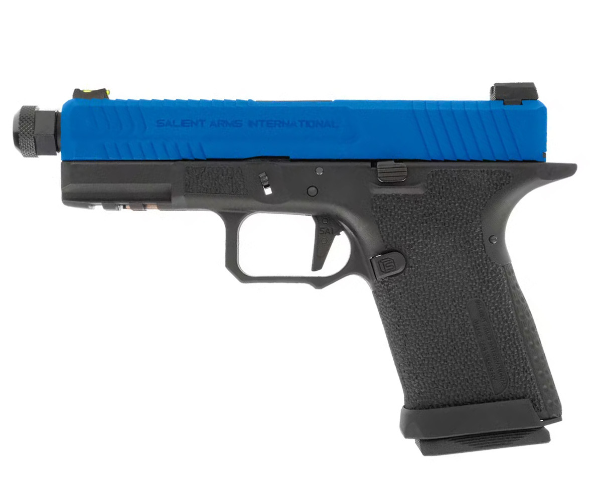 EMG / Salient Arms BLU Compact Gas Blowback Pistol in Blue - bbgunsuk.co.uk