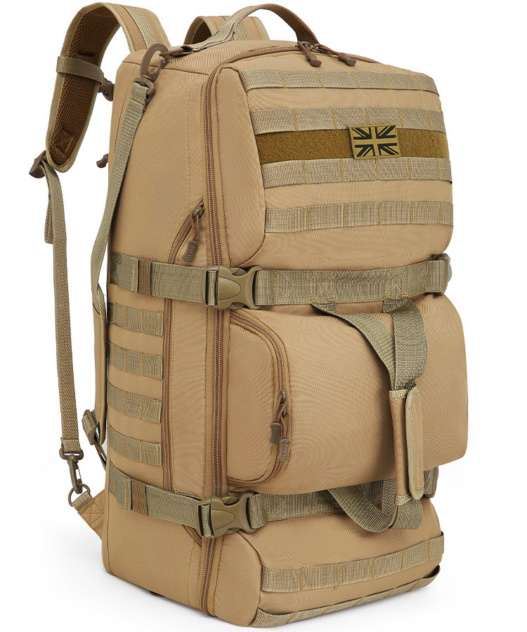 Kombat UK - Military Tactical Backpack 60L in Desert Tan - bbgunsuk.co.uk