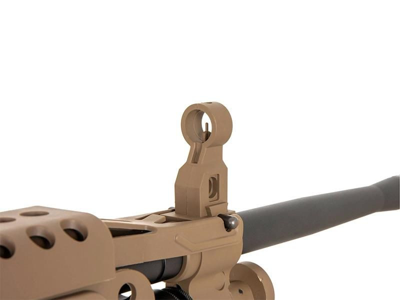 A&K M249 MKII Airsoft Rifle in Desert Tan - bbgunsuk.co.uk