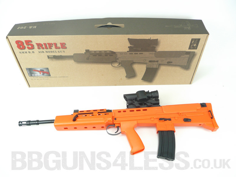 HFC L85 SA 80 replica Rifle in orange - bbgunsuk.co.uk