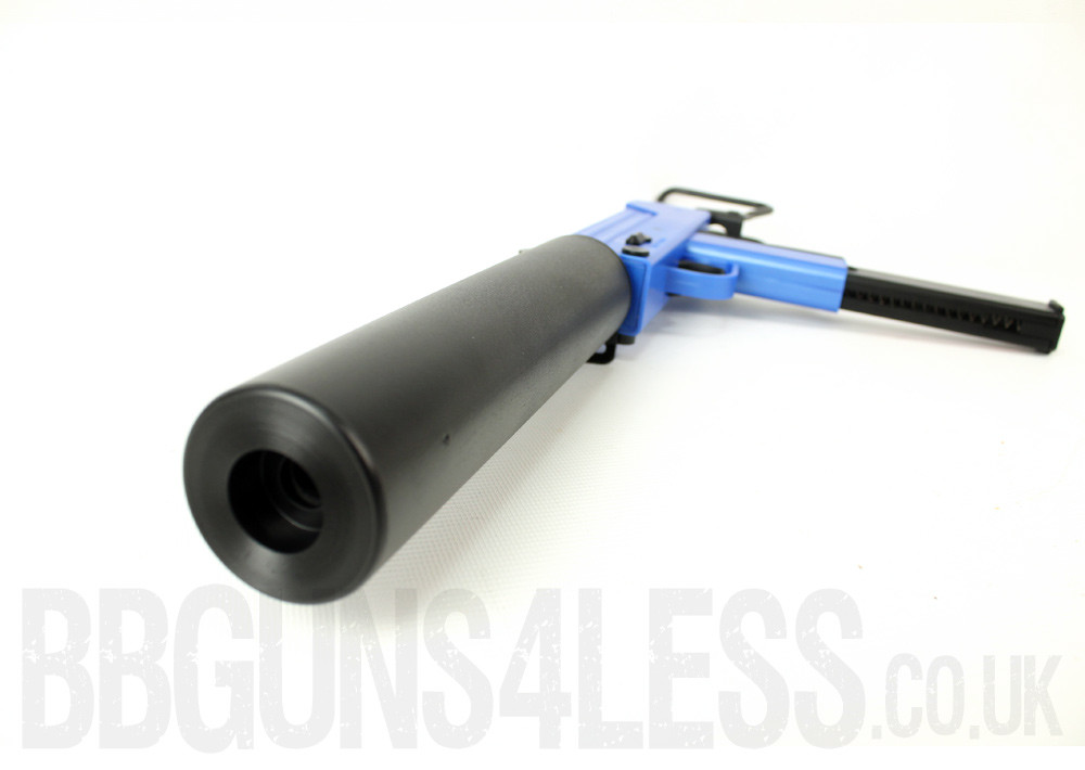 HFC HGA-203 UZI Gas Powered Airsoft UZI in blue - bbgunsuk.co.uk
