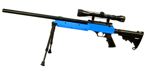Well MB06 BB gun Airsoft Sniper rifle in blue - bbgunsuk.co.uk