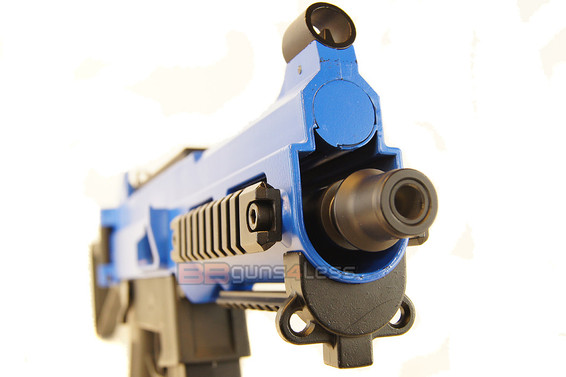 Double Eagle M89 UMP Electric Airsoft Gun in Blue - bbgunsuk.co.uk