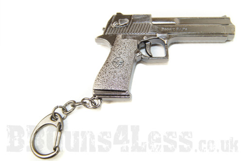Pistol gun Keyring in solid metal - bbgunsuk.co.uk