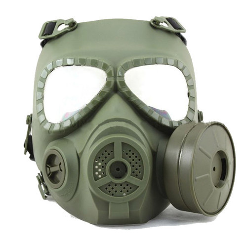 Airsoft Gas mask face mack in green - bbgunsuk.co.uk