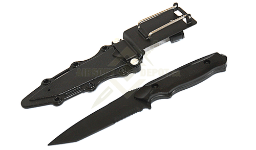 T&D Dummy Plastic Training Knife with Belt Clip in Tan - bbgunsuk.co.uk