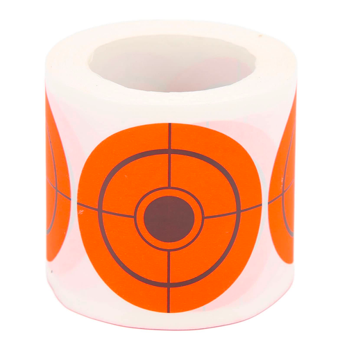 Roll of 250 x 85mm Orange Basic Target Stickers - bbgunsuk.co.uk