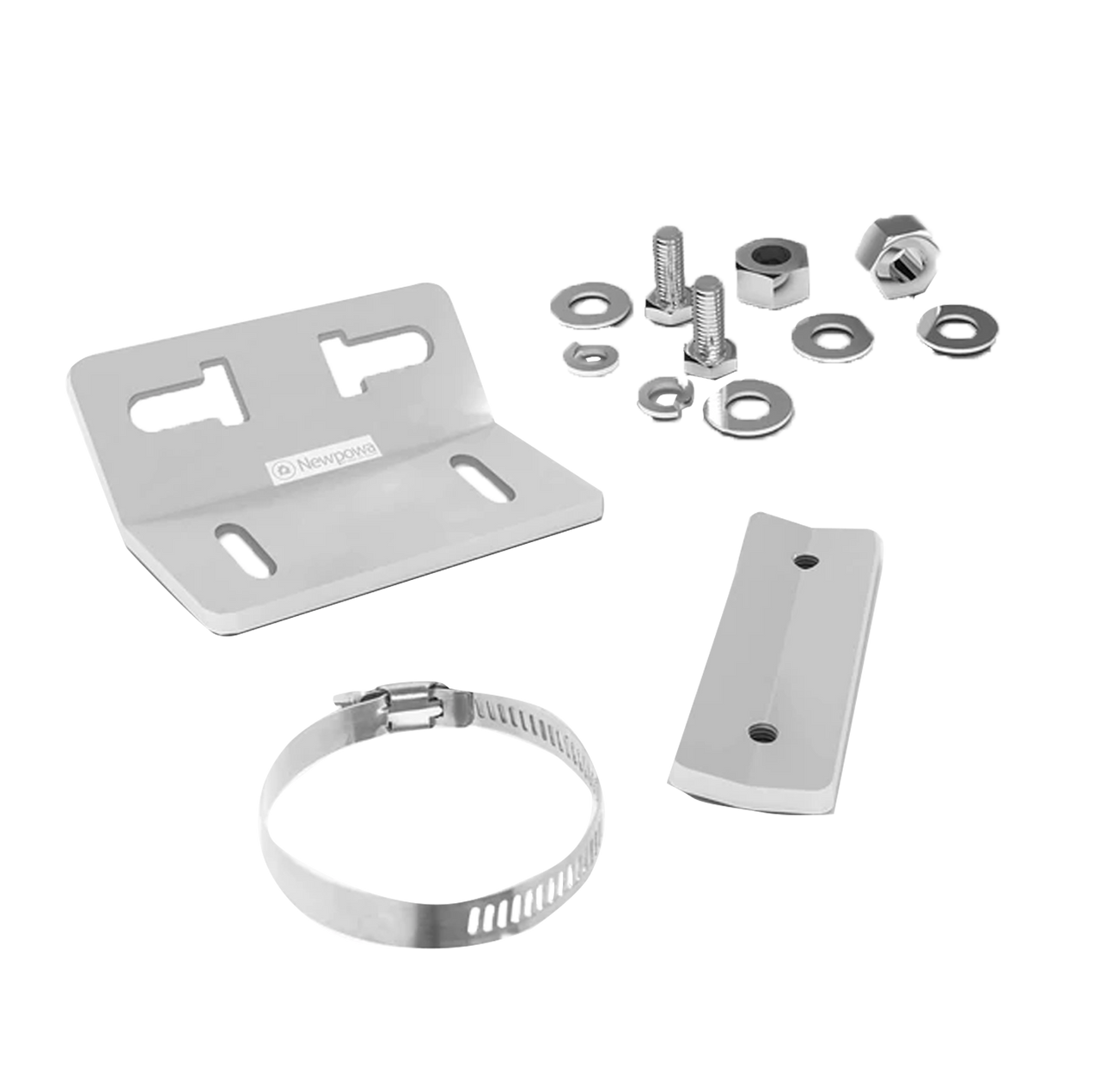 Double Arm Pole/Wall Side Mount for 40W-75W Solar Panels -Newpowa